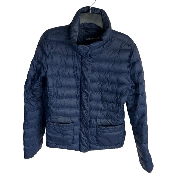 Lands' End | Jackets & Coats | Lands End Navy Blue Insulated Womans ...